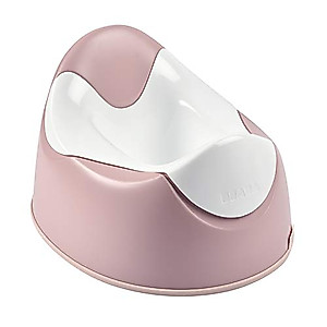 BÉABA - Baby's Training Potty - Ergonomic Baby Potty - Non-Slip - Hygienic - Easy Care - Handgrips on The seat - Made in France - Pink