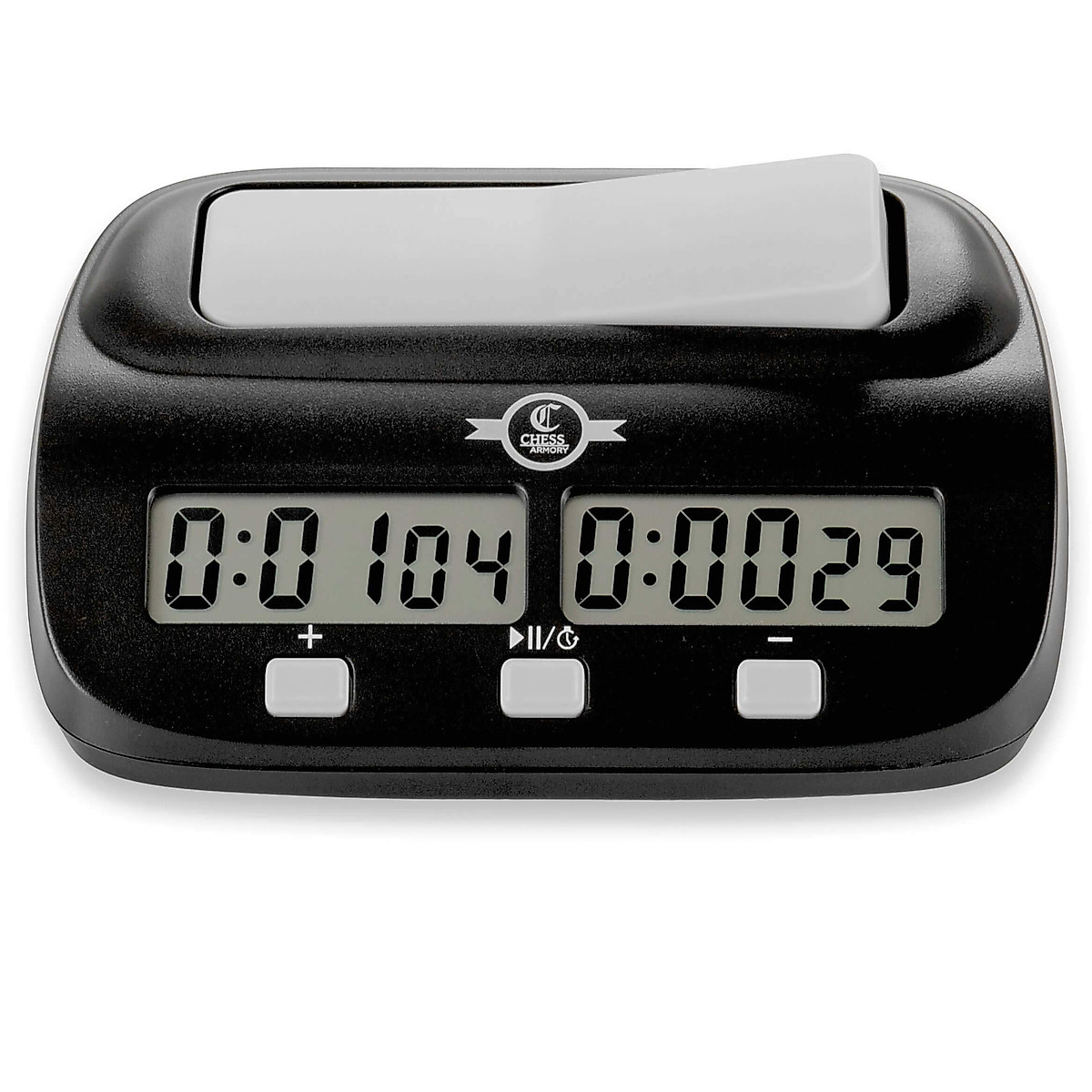 Chess Armory 15 inch Wooden Chess Set and Chess Clock Bundle for Kids and Adults