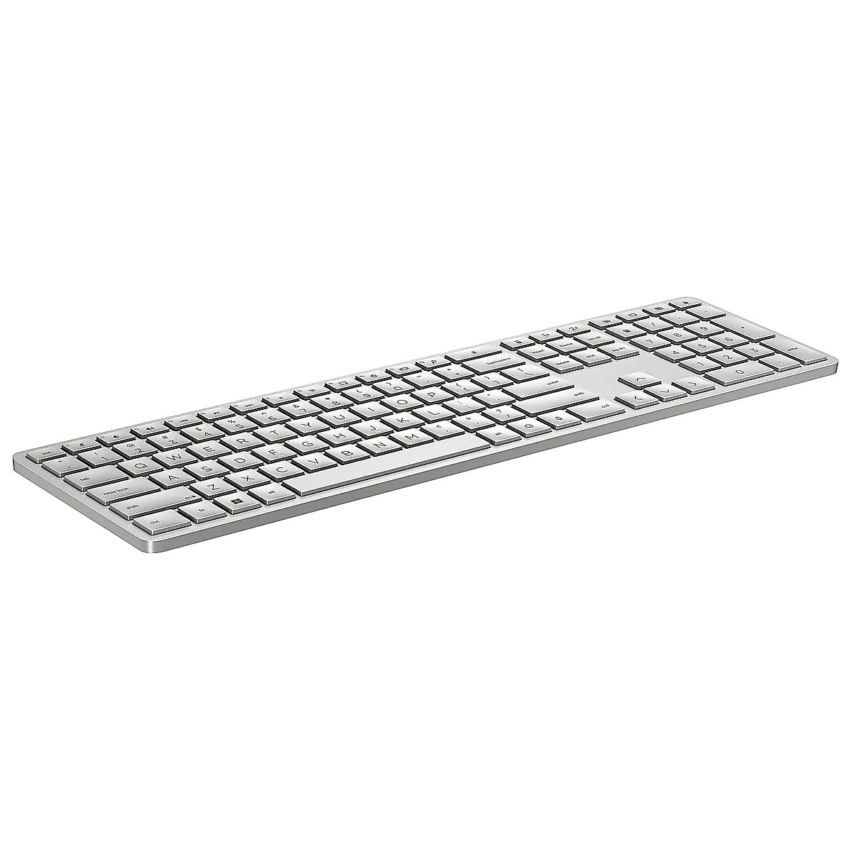HP 970 Programmable Wireless Keyboard (Silver) - Bluetooth & 2.4 GHz Wireless Multi-Device Connectivity - USB-C Rechargeable Battery - 24 Programmable Keys - Works with Windows & MacOS (3Z729AA#ABA)