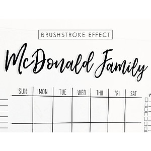 Acrylic Calendar - Personalized Family Dry Erase Wall Calendar