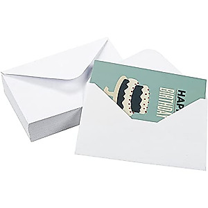 48 Pack Happy Birthday Cards Boxed with Envelopes Bulk, 6 Assorted Blank Retro Party Designs 4x6
