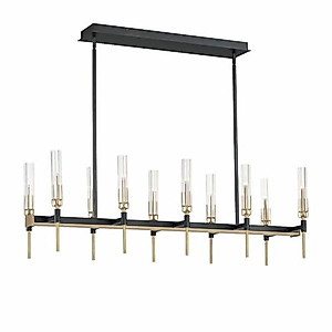 Flambeau - 18W 10 LED Linear Pendant in Traditional Style-14 Inches Tall and 12 Inches Wide