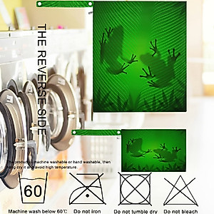 visesunny Frog Shadow Banana Leaf Tropical 2Pcs Wet Bag with Zippered Pockets Reusable Roomy Diaper Bag for Travel,Beach,Pool,Daycare,Stroller,Diapers,Dirty Gym Clothes, Wet Swimsuits, Toiletries