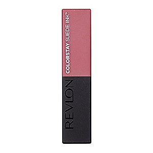 REVLON Lipstick, ColorStay Suede Ink, Built-in Primer, Infused with Vitamin E, Waterproof, Smudge-proof, Matte Color, 008 That Girl, 0.09 oz.