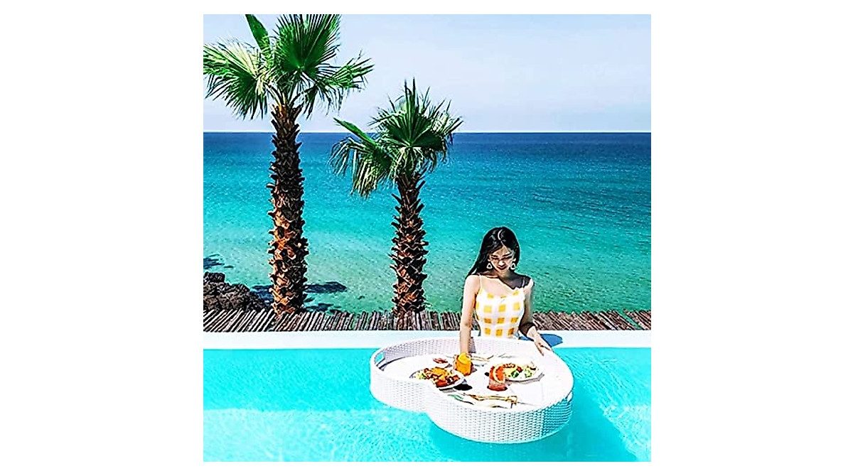 Heart Floating Plate - Stylish Pool Tray for Parties