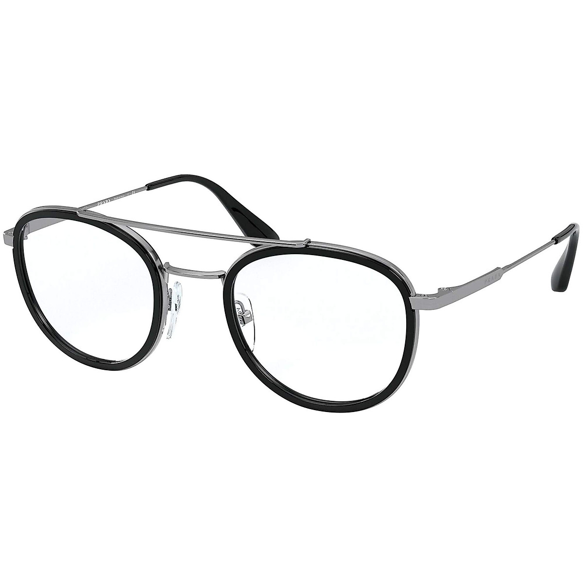 Prada Demo Round Unisex Eyeglasses PR 66XV M4Y1O1 49