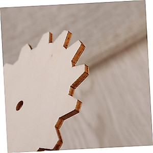 Homoyoyo 30 Pcs Wood Slice Unfinished Wood Cutout Wood Embellishment Wood Circles for Crafts Unfinished Wood Ornaments Nativity Crafts Wood Gifts Wood Cutouts Wooden Graffiti Confetti