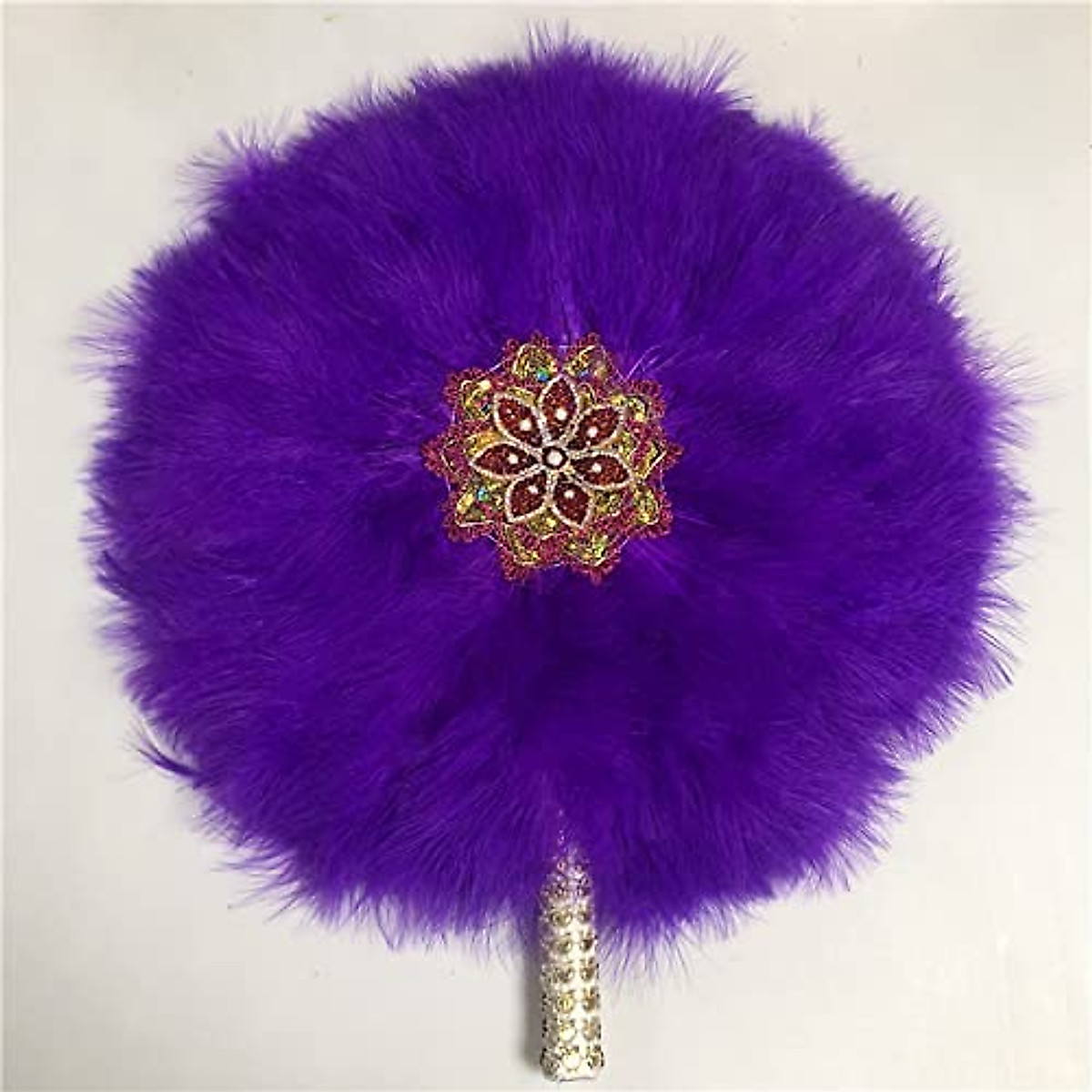 African Custom Turkey Wedding Feather Hand Fan for Wedding Handmade Bride Hand Fan Art Craft Gift Party Favor Wedding Decoration