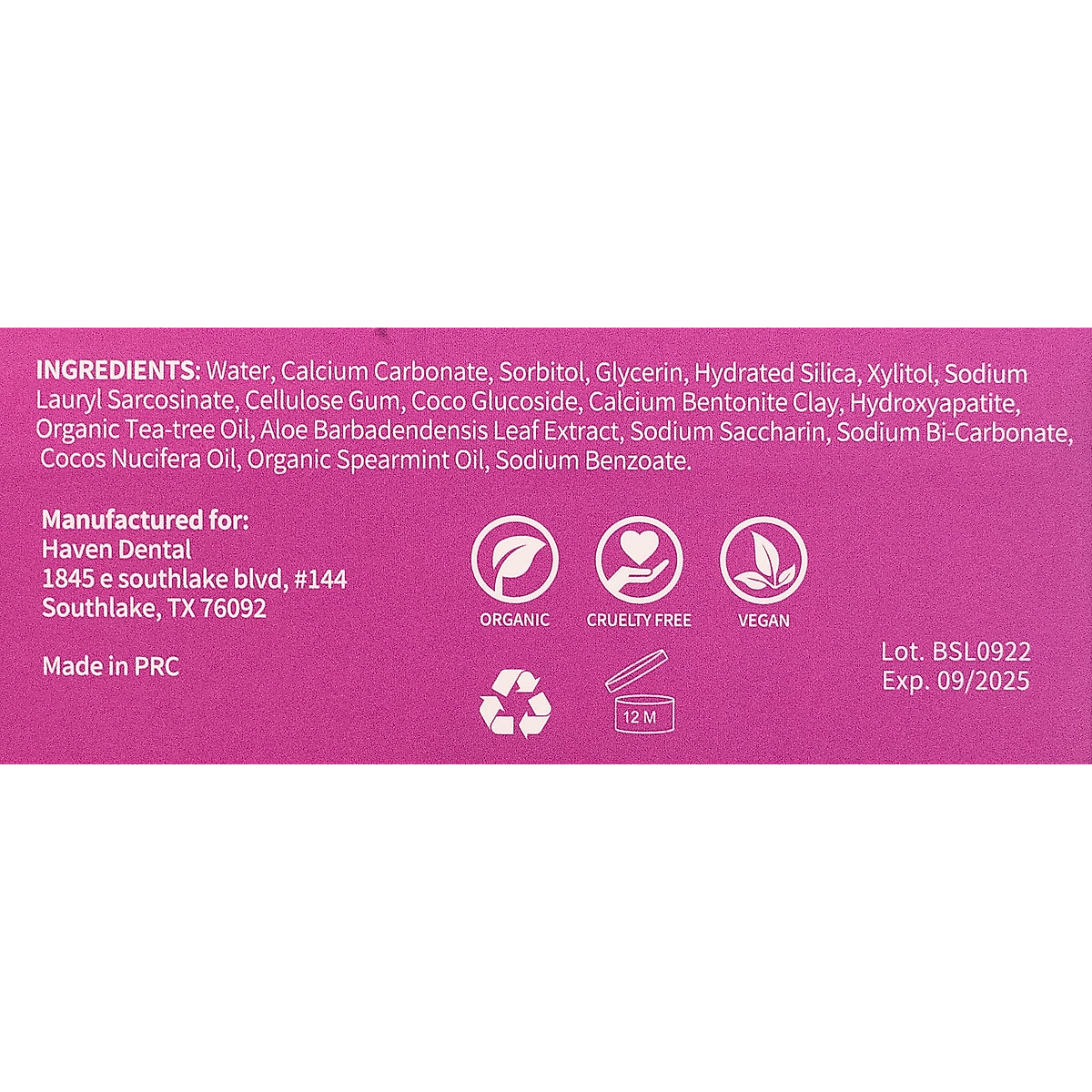 WYT. Toothpaste - Spearmint Flavor - Hydroxyapatite Toothpaste Formulated by Dr. Brady at Haven Dental - Fluoride Free Toothpaste - Crown and Veneer Protection - 3.5oz