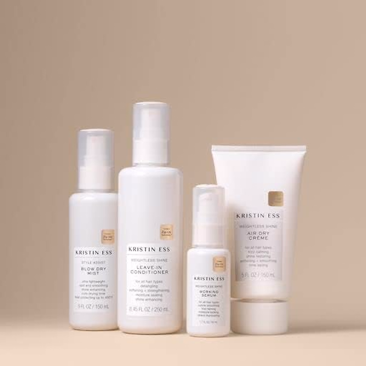 Kristin Ess Hair Weightless Shine Leave-In Conditioner Spray for Dry Damaged Hair, Detangler Spray, Softening + Strengthening, Paraben and Phthalate Free, 8.45 fl. Oz. 8.45 Fl Oz (Pack of 2)