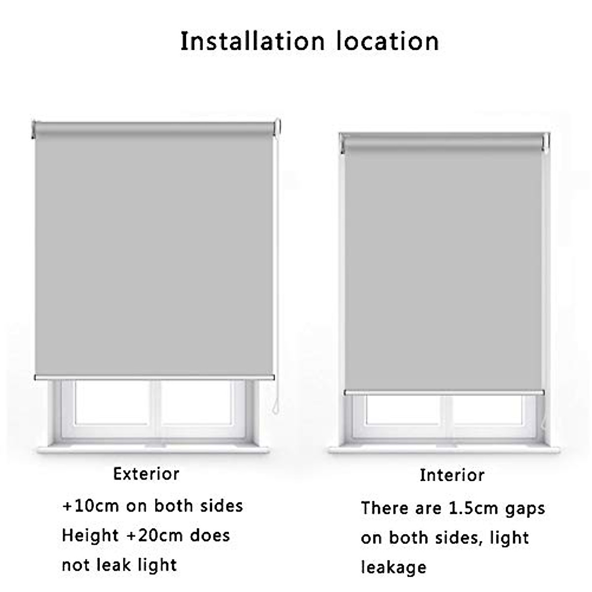 JIANFEI Roller Blinds, Hand Pull Automatic Lifting Curtain Kitchen Waterproof Oil Bathroom Privacy Protection Shade 2 Colours, Customizable (Color : Green, Size : 80cmx90cm)