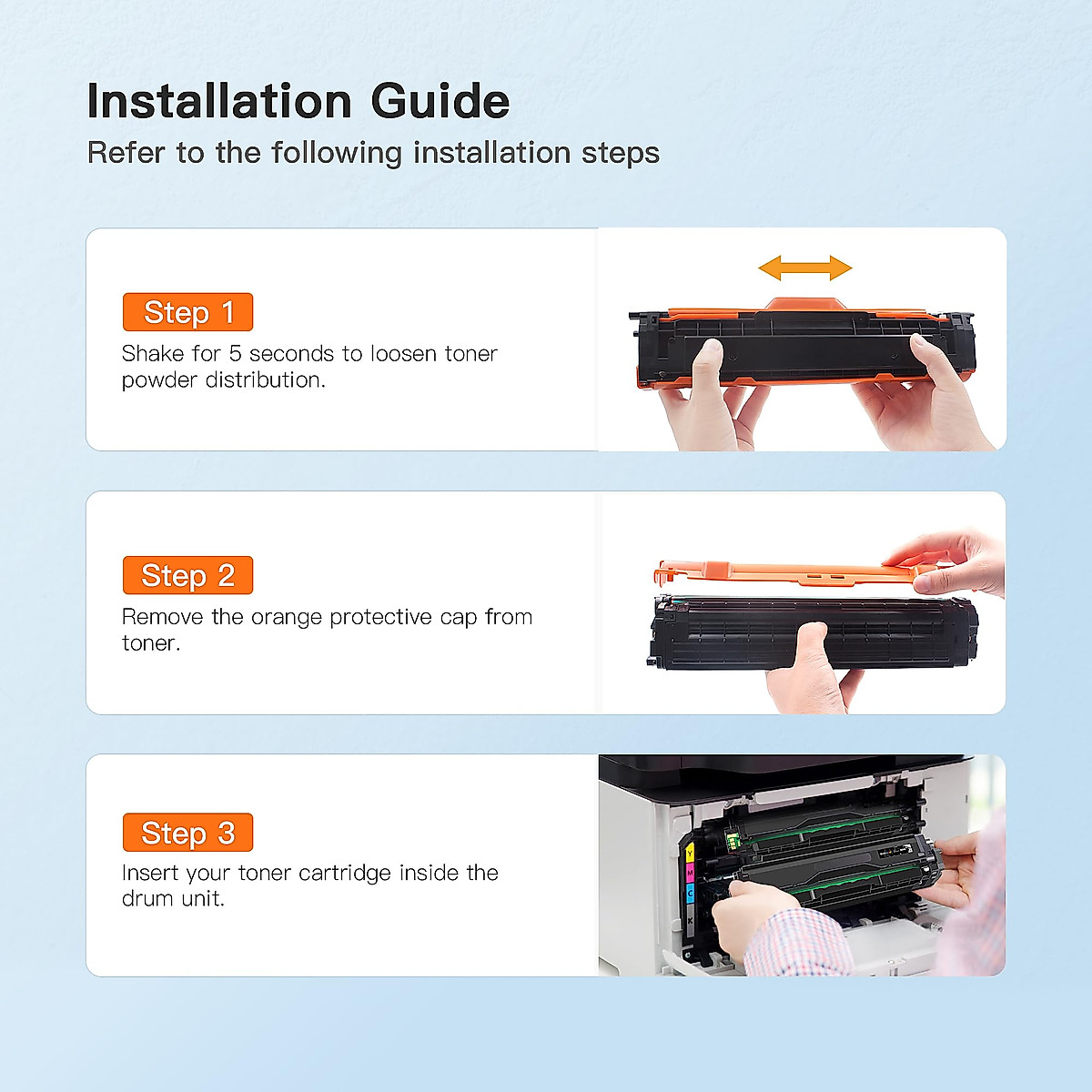 E-Z Ink (TM) Compatible Toner Cartridge Replacement for Samsung 504 504S CLT-K504S CLT-504S CLT-M504S CLT-C504S CLT-Y504S to Use with SL-C1860FW SL-C1810W CLP-415NW CLX-4195FW Printer Tray (4 Pack)
