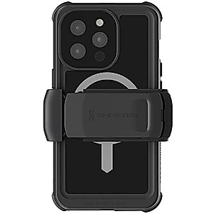 Ghostek NAUTICAL iPhone 13 mini Case Waterproof with Screen Protector, Belt Clip Holster, and MagSafe Magnet Built-in Protective Full Body Cover Designed for 2021 Apple iPhone13mini (5.4 inch) (Black)