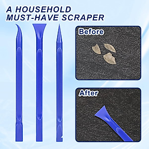 18 PCS Plastic Scraper Tool, Non-scratch Plastic Scraper Multi-Purpose Crevice Cleaning Tool Car Detailing Supplies Scraper for Cleaning Pen-Shaped Scraper for Removing Labels,Stickers,Paint,Food,Dirt