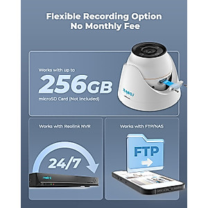 REOLINK 12MP PoE IP Camera Outdoor, 97° Wide Angle Dome Security Camera for Home Surveillance, Human/Vehicle/Pet Detection, 700lm Color Night Vision, 2 Way Talk, Up to 256GB microSD Card, RLC-1224A