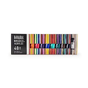Liquitex BASICS Acrylic Paint Set, 48 x 22ml (0.74-oz) Tube Set