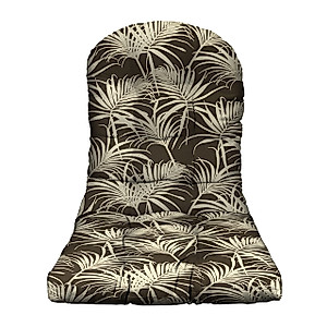 RSH DECOR: Tufted Adirondack/Rocking Chair Cushion | 42.5” x 21” | All-Weather Spun Fabric | Water and Fade-Resistant | Outdoor Cushion for Patio Furniture | Cabrillo Falcon Grey