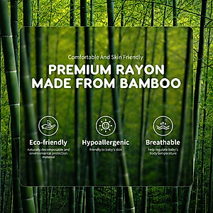 Aomloge PuppyPaws Baby Sleep Sack 2-Pack Set, Transitional Swaddle, Sleep Sack 3-6 Months, Wearable Blanket Baby with 2-Way Zipper Summer, 95% Rayon derived from Bamboo, 5% Spandex