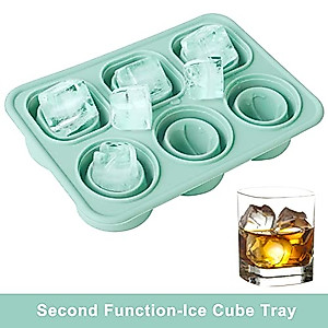 Korlon Popsicles Molds, Collapsible Silicone Baby Popsicle Molds Maker for Kids & Adults, Easy Release Ice Pop Molds with Stick, Funnel & Brush for Making Homemade Popsicles and Ice Cubes