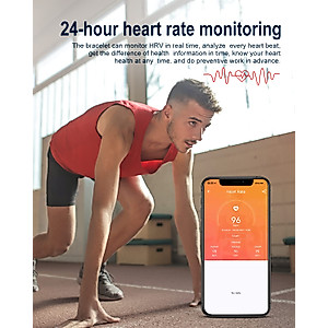 SIEMORL Smartwatch for Men for Android and iOS Phones,Fitness Tracker IP67 Waterproof Smartwatch with Heart Rate Sleep Monitor,Activity Tracker Pedometer Message Notification Call Smartwatch