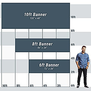 Let's Make Memories Personalized Rustic Floral Celebration Banner - Farmhouse Style - 6ft - Brown