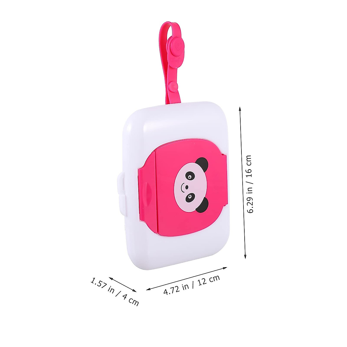 DOITOOL 1Pc Travel Wipe Dispenser Portable Wet Wipe Dispenser Container Wipes Container Wipe Holder Wipes Carrying Case for Travel (Pink)