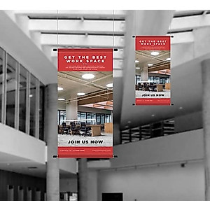 BannerBuzz Custom Polyester Fabric Banner, 230 GSM with Pole pockets, Single Sided Print, 1440 DPI Dye Sublimation Printing, Multi-purpose for Outdoor and Indoor Advertising (8’ W x 4’ H)