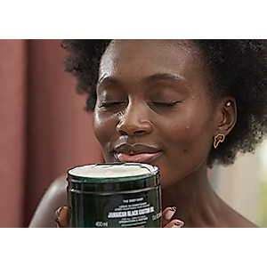 The Body Shop Jamaican Black Castor Oil Leave-In Conditioner - Strengthen and Restore For All Curls and Coils - With Vegan Silk Proten - Vegan - 13.6 Oz