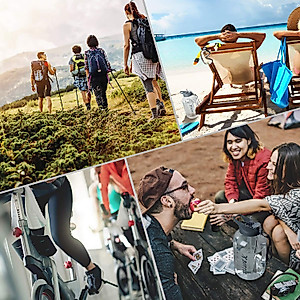 XBOTTLE 1 Gallon BPA Free Tritan Plastic Water Bottle with Straw & Chug Lid for Sports Camping