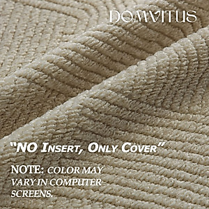 DOMVITUS 18x18 Pillow Cover Boucle Pillow Covers Set of 2 Decorative Pillows for Couch Luxury Neutral Throw Pillow Covers Bed Sofa Pillows for Living Room Soft Accent Pillows, Frosting Cream