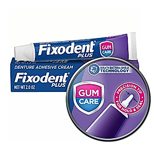 Fixodent Plus Denture Adhesive Cream 2 oz (Pack of 3)