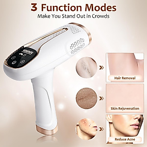 Hair Removal for Women and Man hair removal UPGRADE to 999,999 Permanent Flashes Facial body Profesional Hair Remover Device