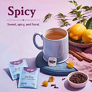Yogi Tea - DeTox Tea (6 Pack) - Healthy Cleansing Formula with Traditional Ayurvedic Herbs - Supports Digestion and Circulation - Caffeine Free - 96 Organic Herbal Tea Bags