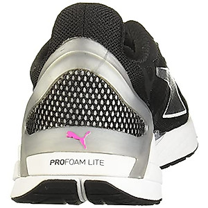 PUMA womens Ultraride Cross Trainer, Puma Black-metallic Silver, 8 US