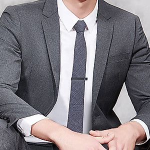 LOYALLOOK Black Initial B Cufflinks and Tie Clip Set for Men Personalized Copper Cuff links and Tie Bar Letter Alphabet B Gift for Father Husband