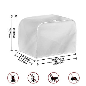 SEANATIVE Novelty Dog Paw Pattern Toaster Cover 4 Slice,Small Appliance Cover for Kitchen Bread Toaster Oven Dust Cover Fingerprint Protection