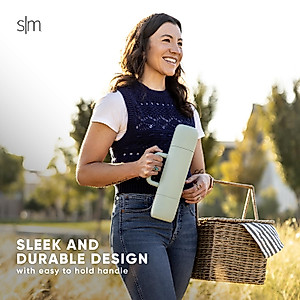 Simple Modern 36oz Insulated Hot Beverage Bottle with 2 Mugs | Travel Coffee Thermos for Hot Drinks | Twist and Pour Top | Commute, Travel, and Picnic Friendly | Roam Collection | Slumberland