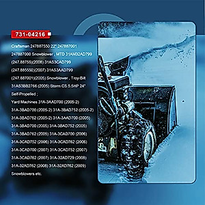 4-Pcs 731-04216 Dual Cable Fitting for MTD Craftsman Troy-Bilt Yard Machines Snowblowers - 4 Pack Red 731-04216A Cable Fitting Holder