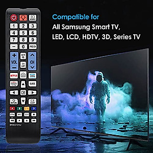 (BN59-01315J) Universal Remote Control with Backlit for Samsung TV Remote Control Replacement All Samsung LCD LED HDTV 3D Smart TVs Models