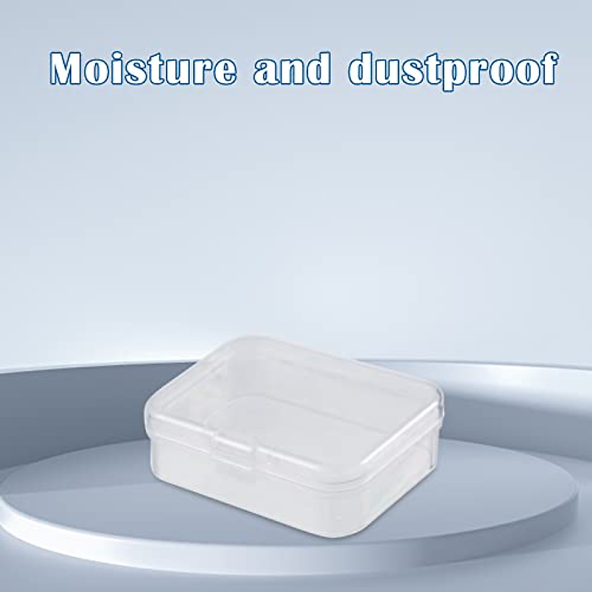 12 Pieces Bead Storage Containers, Plastic Storage Cases Mini Clear Bead Storage Containers Transparent Boxes, Small Containers with Lids Craft Organizer