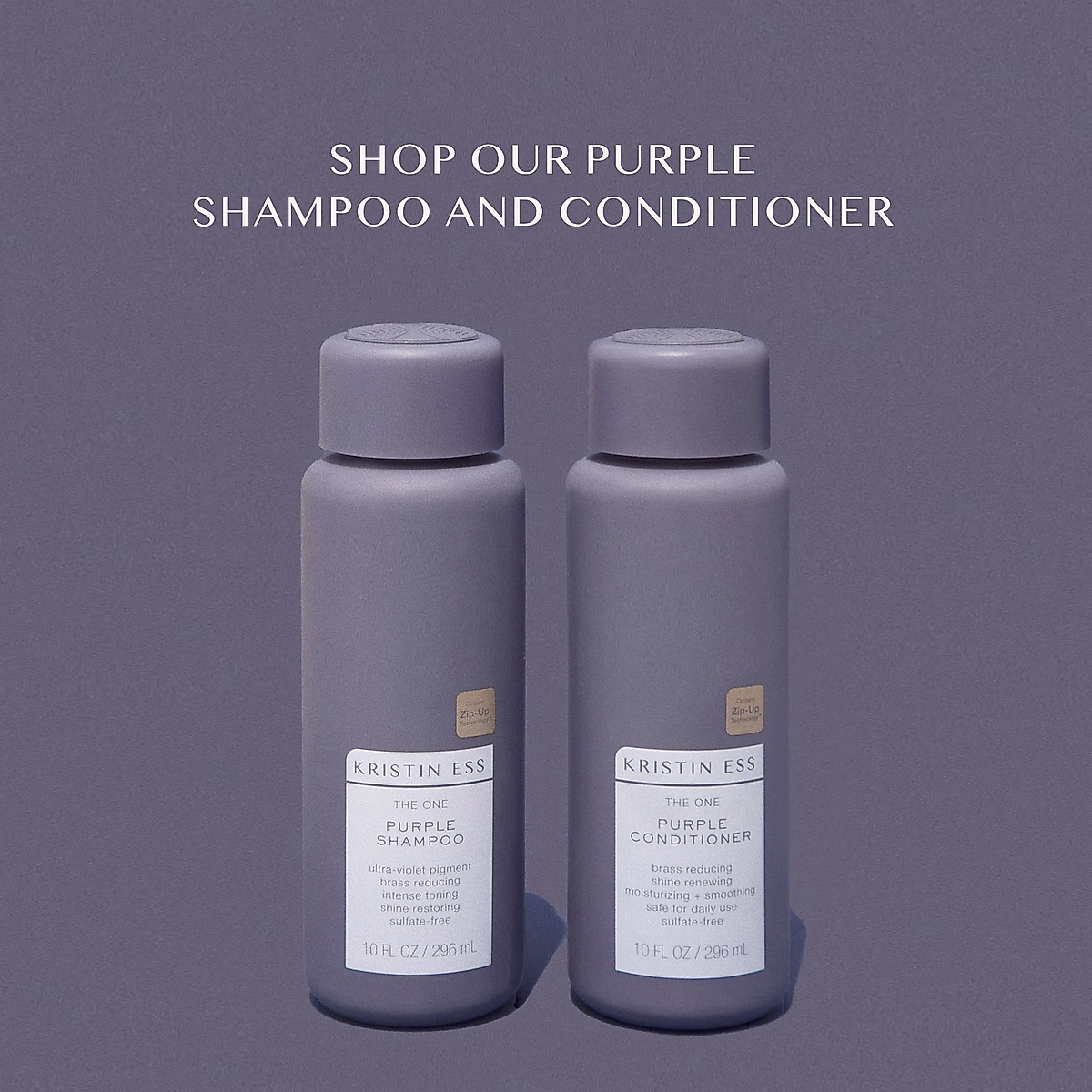 Kristin Ess The One Purple Shampoo and Conditioner Set, 10 fl. oz. each