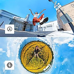 insta360 ONE X2 360 Degree Waterproof Action Camera, 5.7K 360, Stabilization, Touch Screen, AI Editing, Live Streaming, Webcam, Voice Control