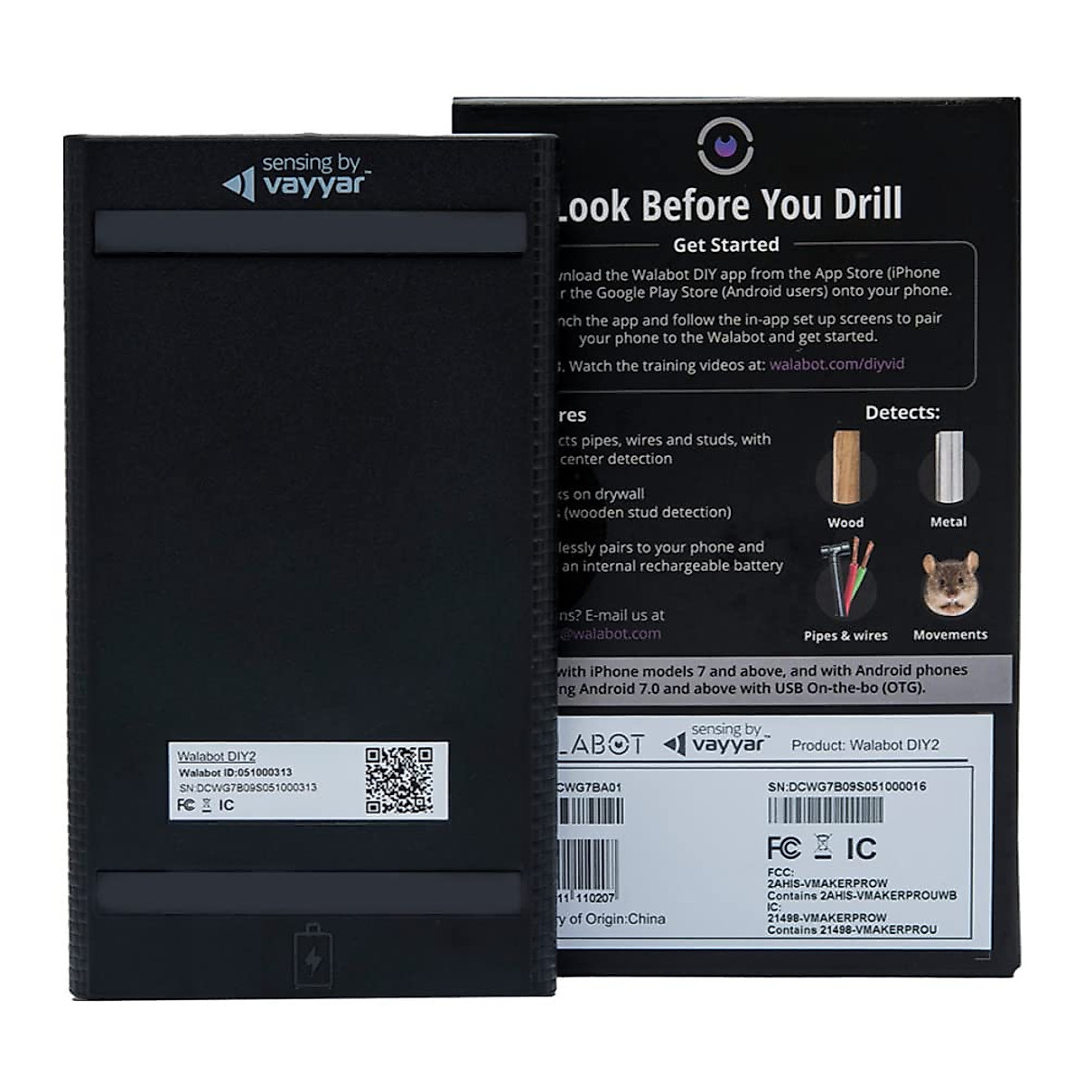 WALABOT DIY 2 - Advanced Stud Finder and Wall Scanner for Android & iOS Smartphones