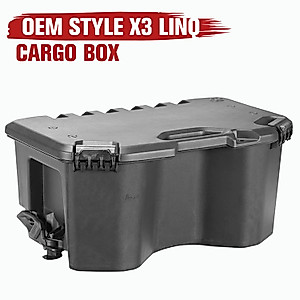 A & UTV PRO Modular Cargo Box for Can Am Maverick, 20 L/5.2 Gallon Rear Storage Cargo Box with Lid Assembly for LINQ Can Am Maverick X3 MAX, Defender, Commander Accessories, Replace OEM#715007112