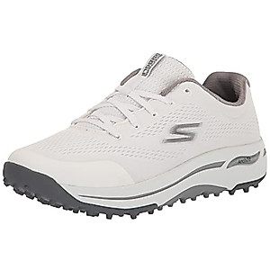 Skechers Women's Arch Fit Golf Shoe Sneaker, White, 6.5 Wide