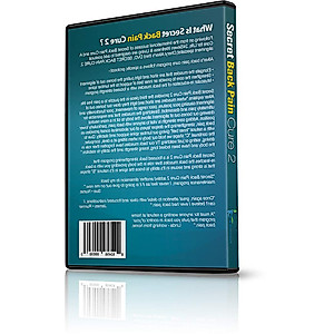 24Seven Wellness and Living Secret Back Pain Cure 2 DVD Exercises Designed to Promote Improved Stability and Posture.Yoga and Pilates Based Program for Relief of Lower, Upper Back Pain.