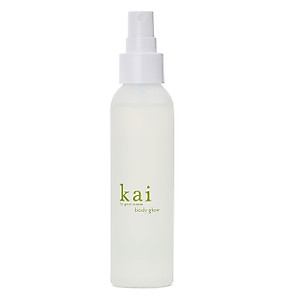 kai Body Glow, 4 Fl Oz, dry body oil with jojoba, chamomile, cucumber extracts, moisturizes and leaves a radiant glow with a fresh + clean fragrance, vegan, cruelty free, made in the usa