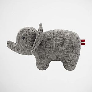 Plush Dog Toy for Chewers -Eric The Elephant- Soft, Durable, Squeaky & Tough - Cute Stuffed Pet Chew Toy for Small & Medium Dog Breeds & Puppies by Louie Living - Ideal Gift for Pet Owners