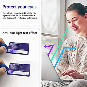 Peslv 3-Pack Anti Blue Light Screen Protector for MacBook Air 15 Inch(2023-2024, M2 M3)-A2941 A3114, 15.3" Mac Laptop Glare Filter Uv Blocker Shield Cover Eye Protection Film