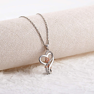 Heart Necklaces for Women,Birthday Valentines Mothers Day Jewelry Gifts for Girlfriend Wife Her Mom from Daughter